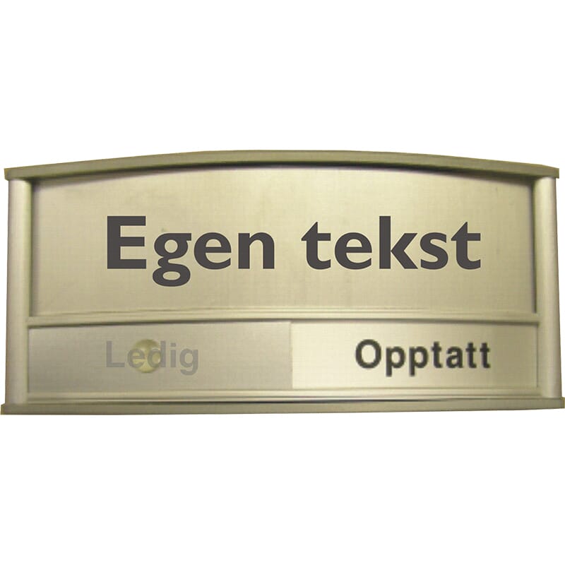 Møteromskilt - Ledig/opptatt, 24x8 cm. - Alfa Brannvern